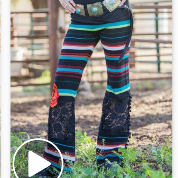 Rodeo Quincy | Pants & Jumpsuits | Nfr Rodeo Quincy Serape Rose Pants ...